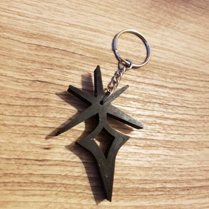 Dark Knight FFXIV Job Symbol / DRK Key Chain 3D Printed Final Fantasy ...