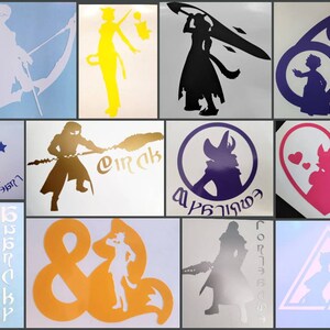 Custom FFXIV Decal /origional Character Decal / Final Fantasy XIV Decal ...