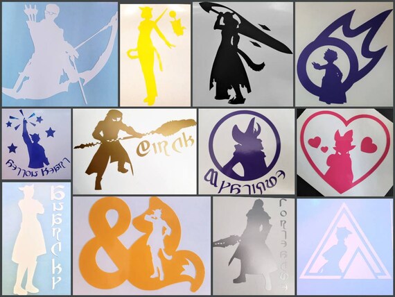 Custom FFXIV Decal /origional Character Decal / Final Fantasy | Etsy