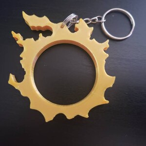 Meteor FFXIV Keychain / FF14 Meteor Symbol Key Chain 3D Printed Final ...