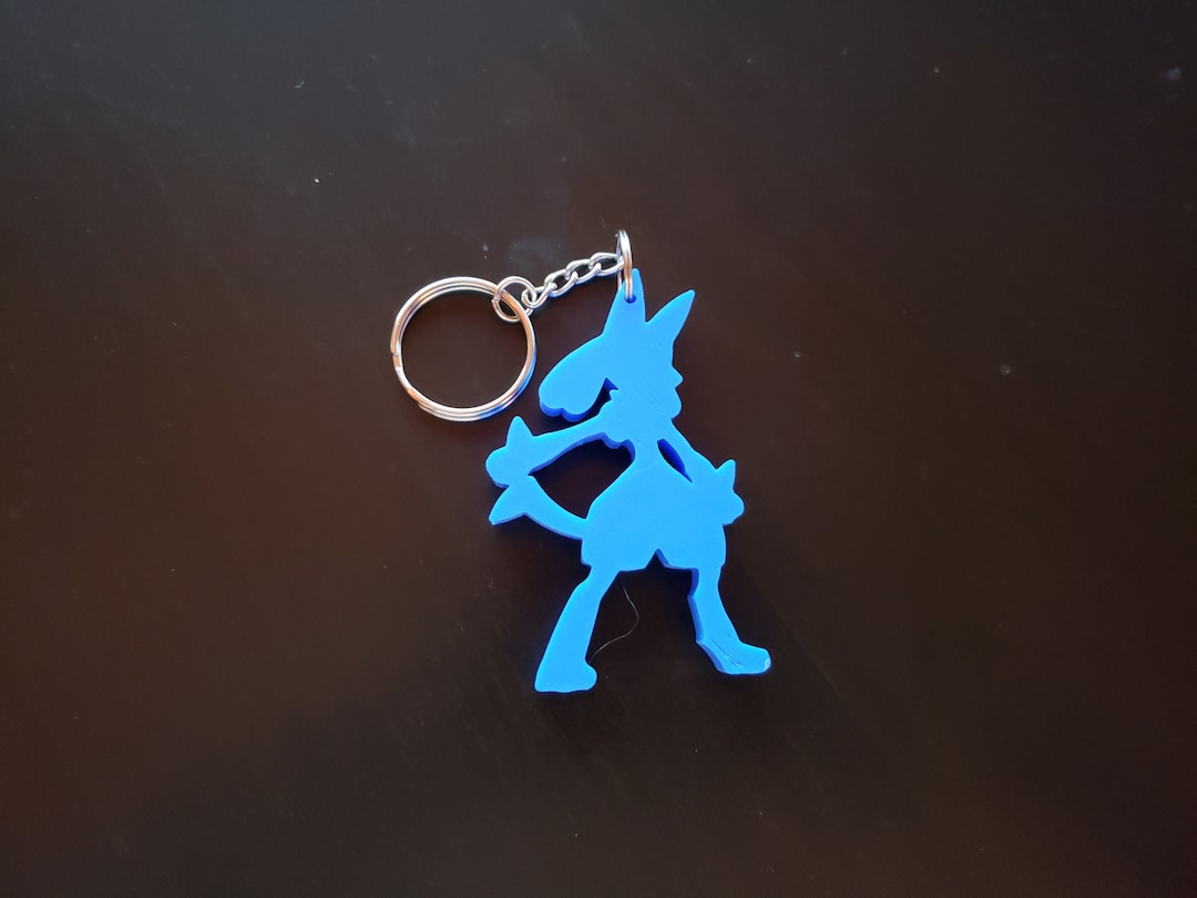 Lucario Keychain Pokemon Silhouette / Pokemon Keychain / Pokemon Go ...