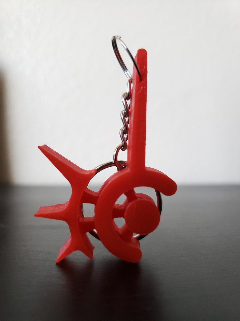 Red Mage FFXIV Job Symbol / RDM Key Chain 3D Printed Final | Etsy
