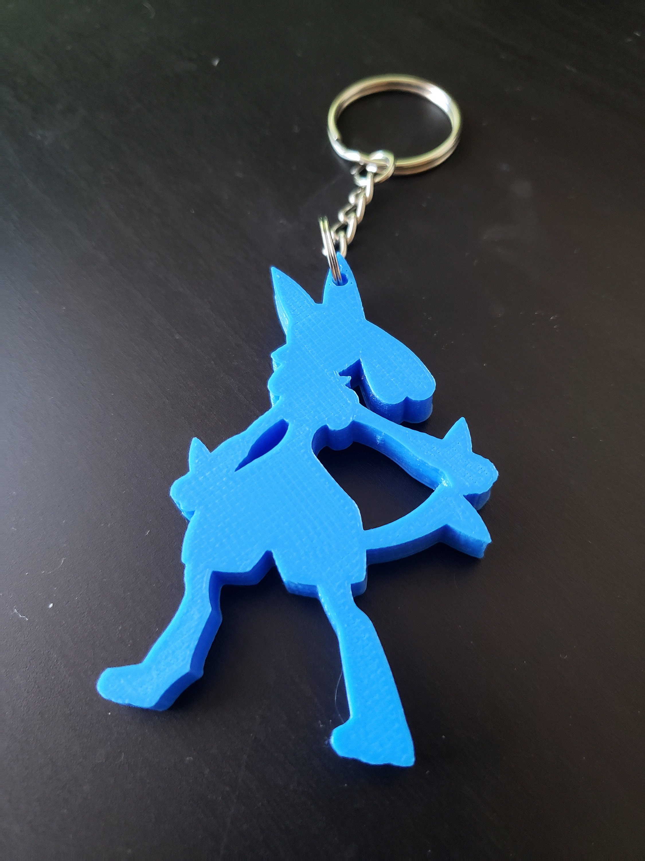 Lucario Keychain Pokemon Silhouette / Pokemon Keychain / | Etsy