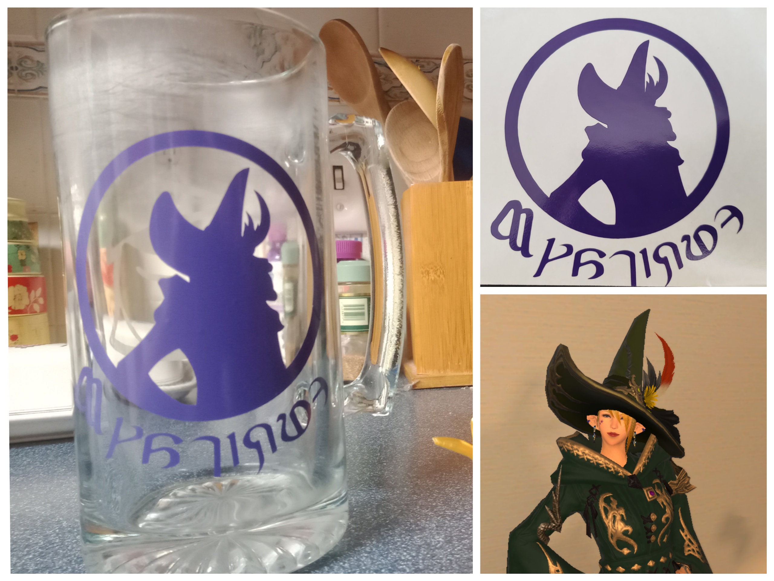 Custom FFXIV Decal /Origional Character Decal / Final Fantasy | Etsy