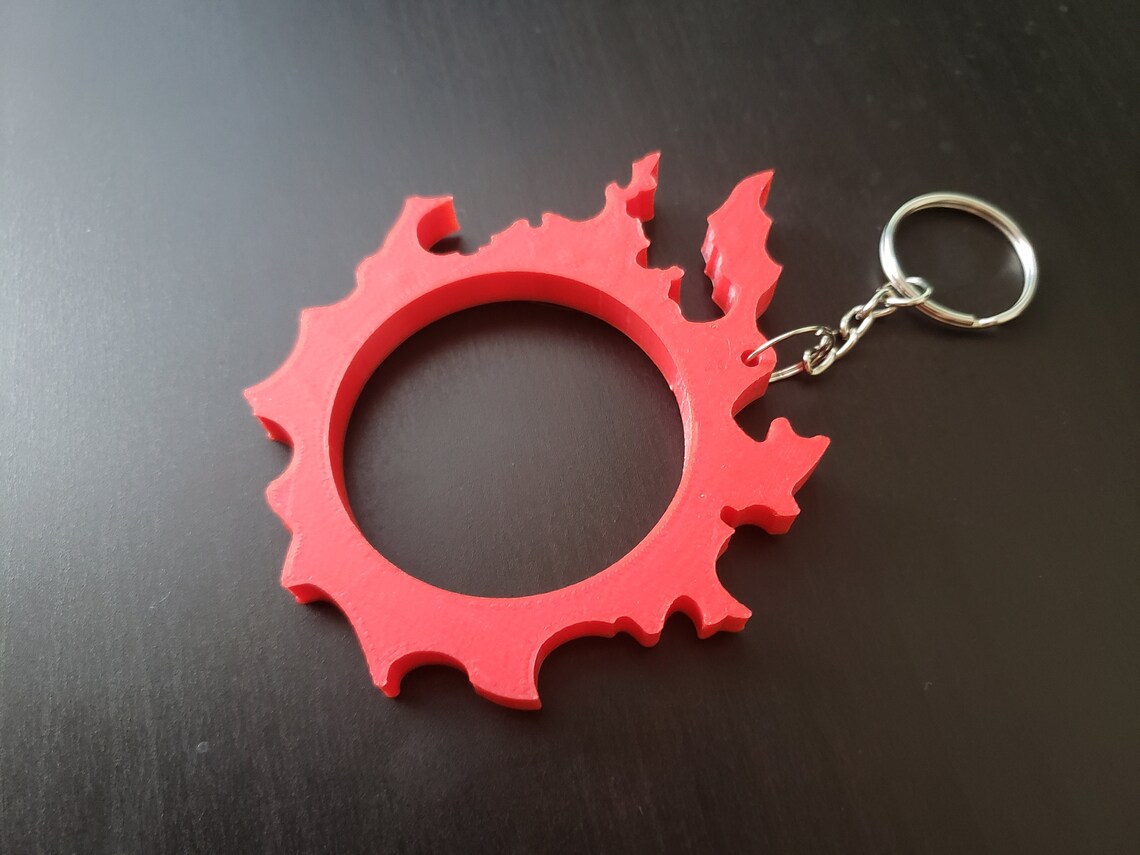 Meteor FFXIV Keychain / FF14 Meteor Symbol Key Chain 3D | Etsy