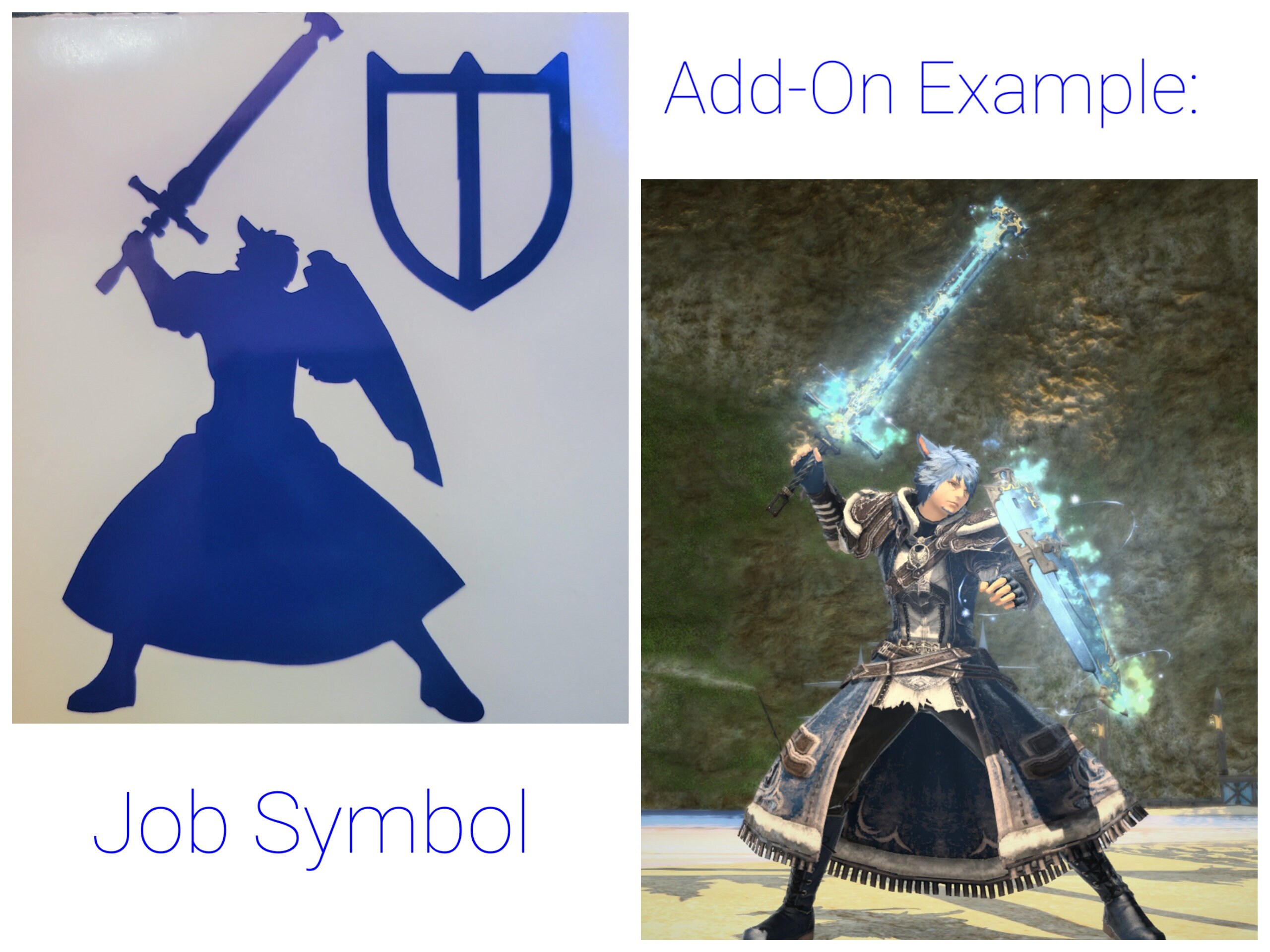 Custom FFXIV Decal /Origional Character Decal / Final Fantasy | Etsy