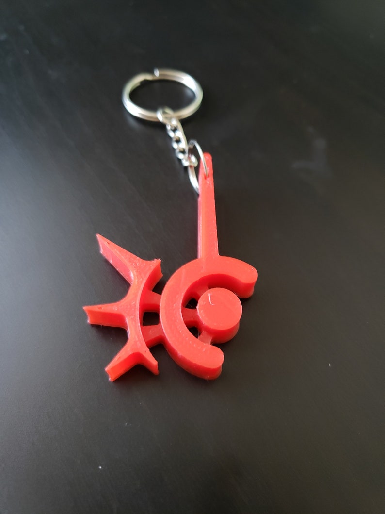 Red Mage FFXIV Job Symbol / RDM Key Chain 3D Printed Final | Etsy