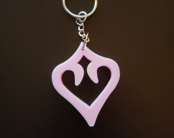 Dark Knight FFXIV Job Symbol / DRK Key Chain 3D Printed Final Fantasy ...