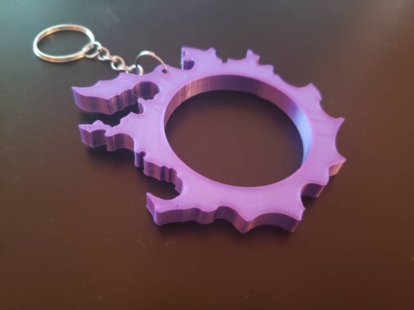 Meteor FFXIV Keychain / FF14 Meteor Symbol Key Chain 3D Printed Final ...