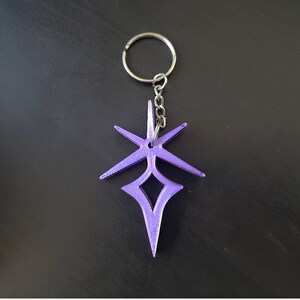 Dark Knight FFXIV Job Symbol / DRK Key Chain 3D Printed Final Fantasy ...