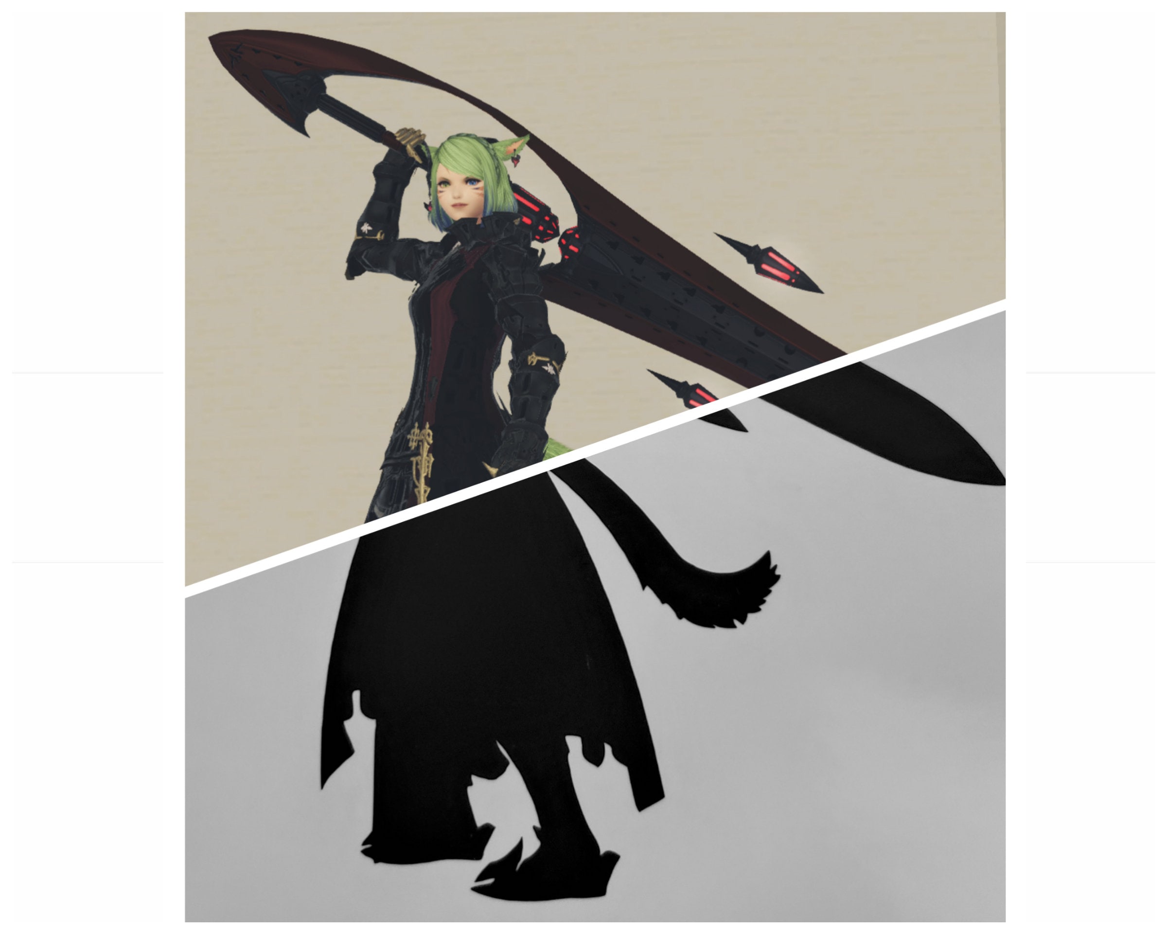 Custom FFXIV Decal /origional Character Decal / Final Fantasy XIV Decal ...