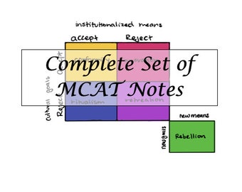 Complete Set of MCAT Notes - Etsy