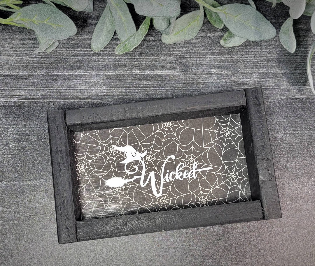 Wicked Sign | Wooden Sign| Halloween | 8X5 - Etsy