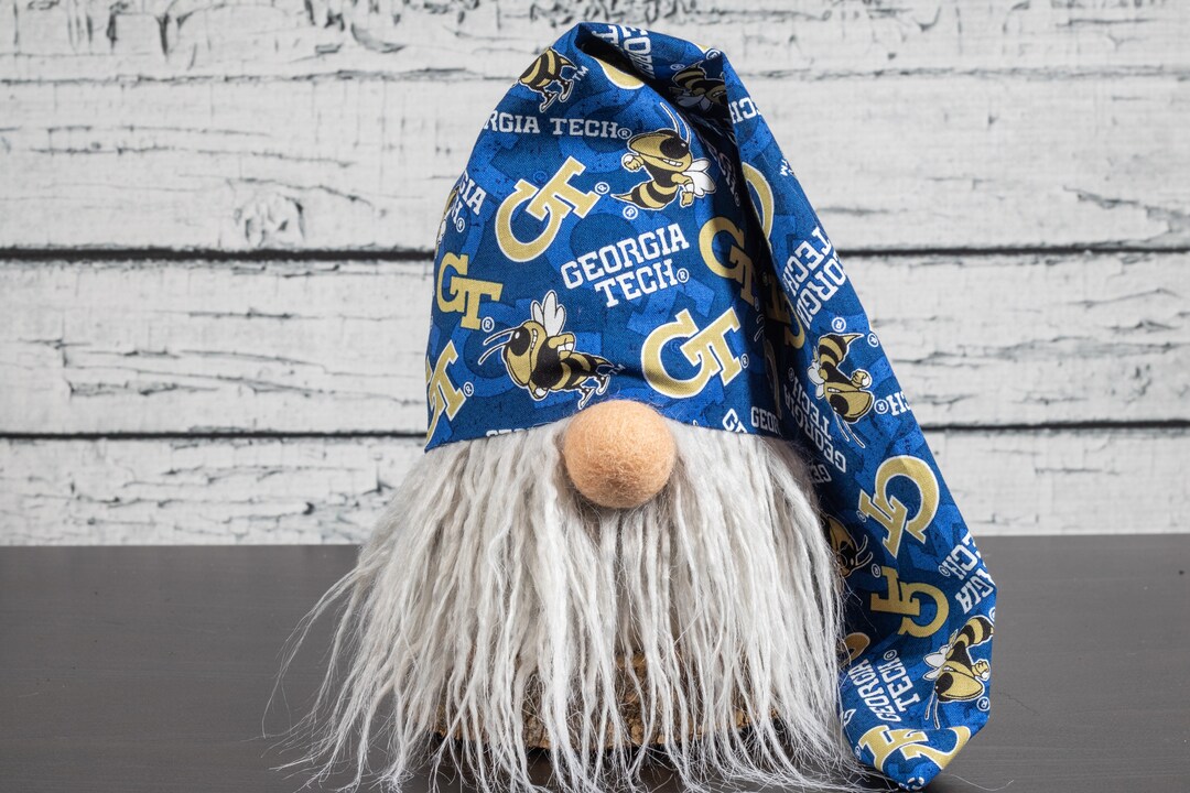 Georgia Tech Gnome HAT ONLY Sports Gnomes Gnome Hats - Etsy