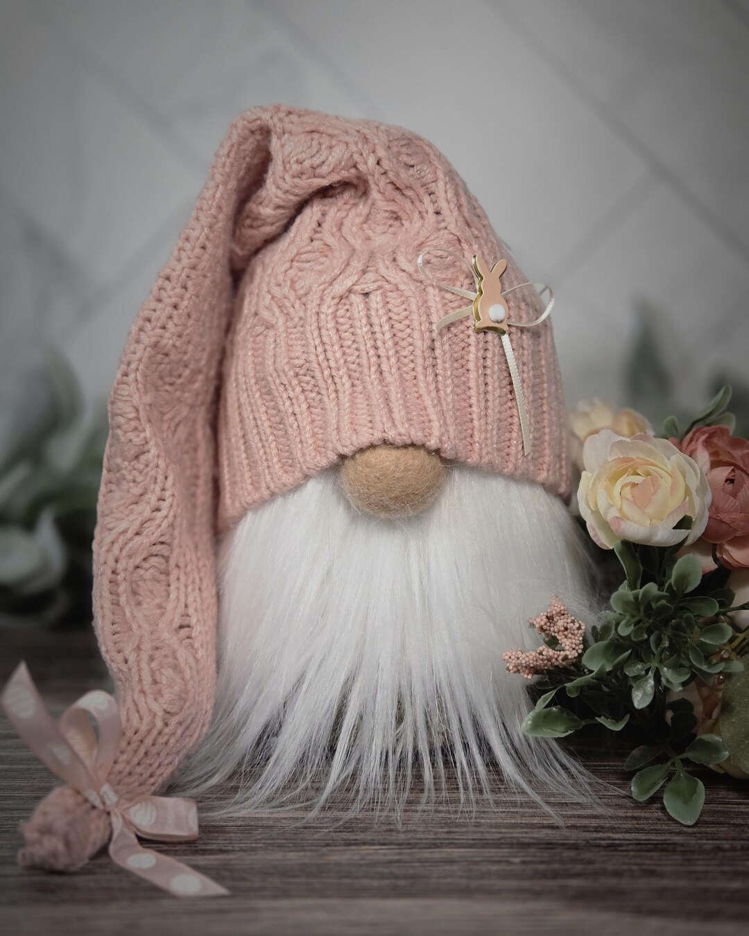 Gnome Easter Sweater W/bunny *HAT ONLY* | Gnome Hats | Mantel Decor ...