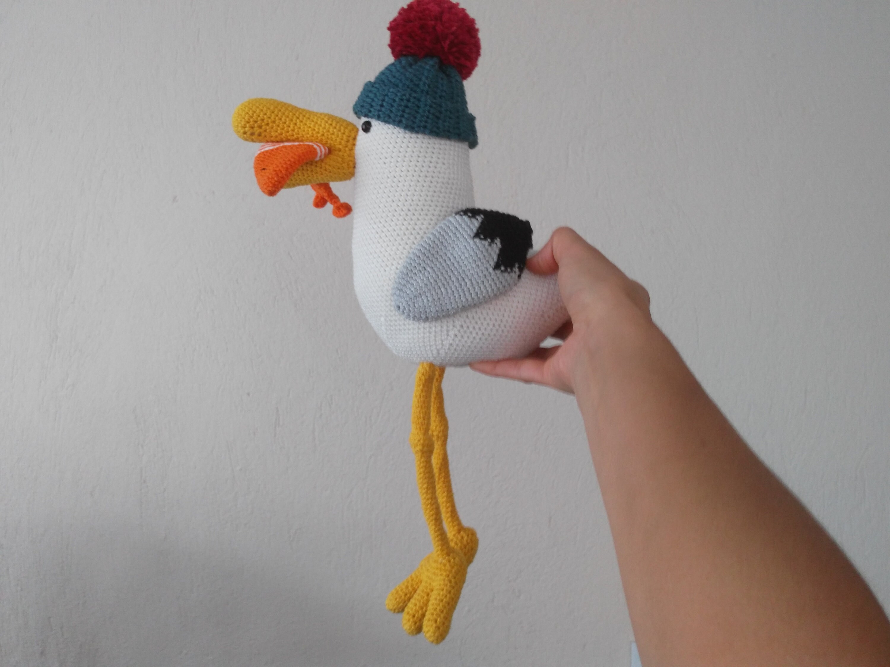 Benjamin the Seagull PATTERN! - Seagull Crochet Doll Tutorial- Handmade ...