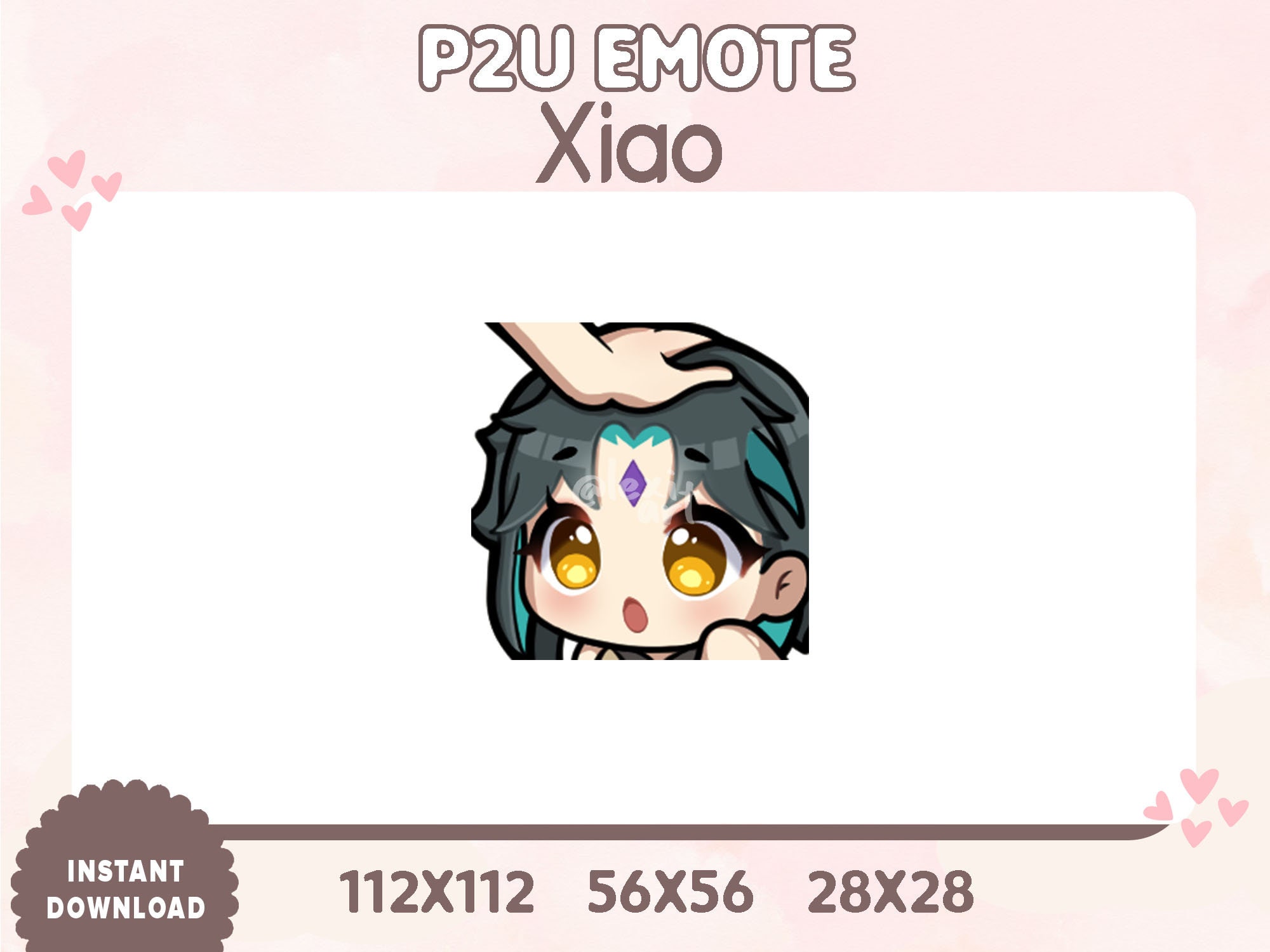 Xiao Genshin Impact Emotes Twitch/discord/youtube - Etsy Australia