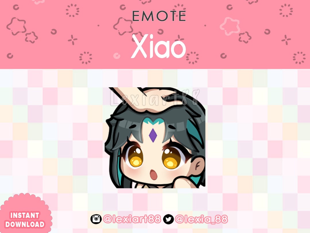 Xiao Genshin Impact Emotes Twitch/discord/youtube - Etsy Australia