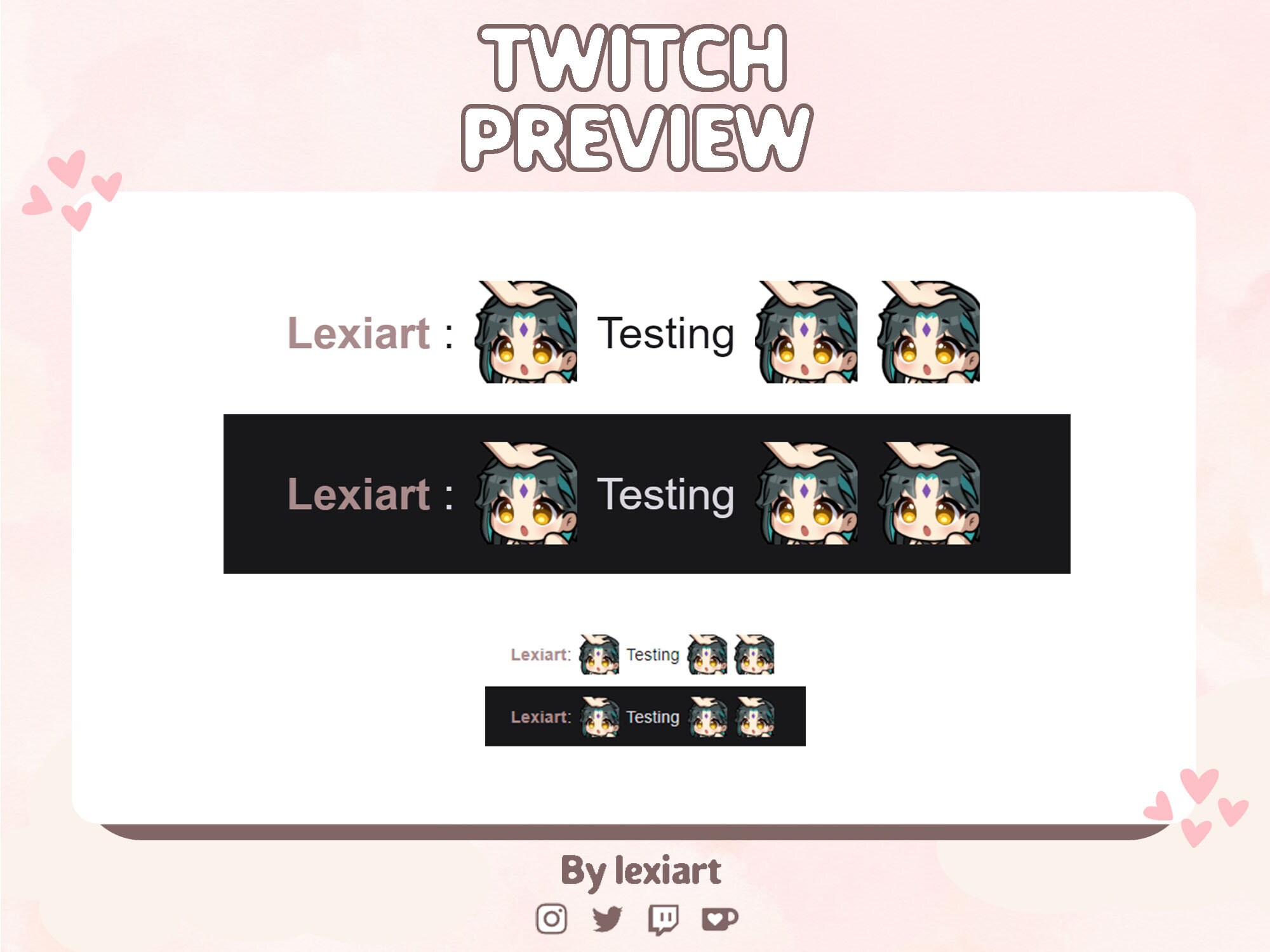 Xiao Genshin Impact Emotes Twitch/discord/youtube - Etsy