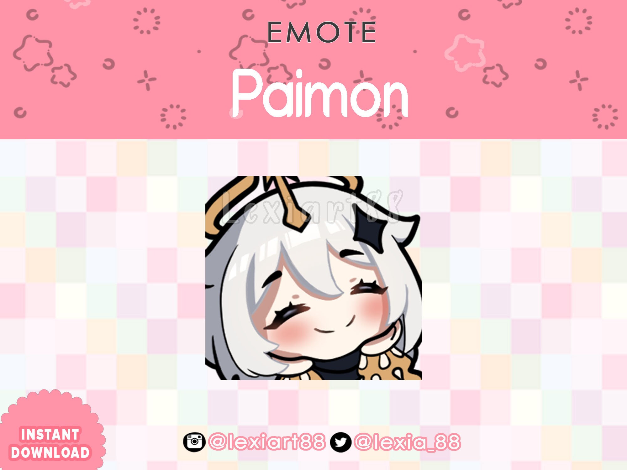 Paimon Genshin Impact Emotes Twitch/discord/youtube | Etsy Ireland