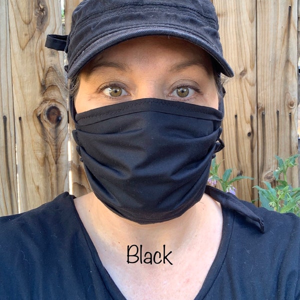 Tie Back Face Mask - Etsy