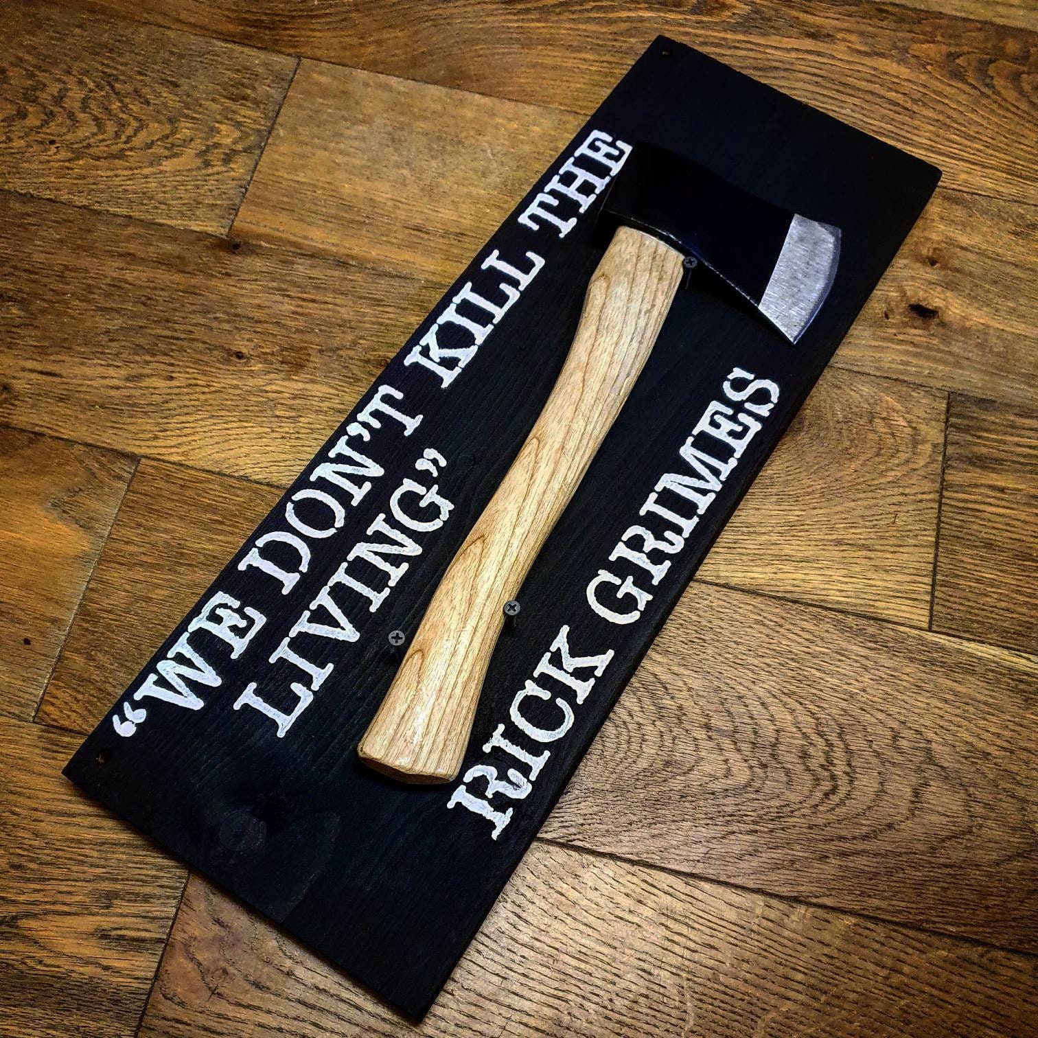 Rick Grimes Hatchet Mountlucille Bat Replica Prop the | Etsy