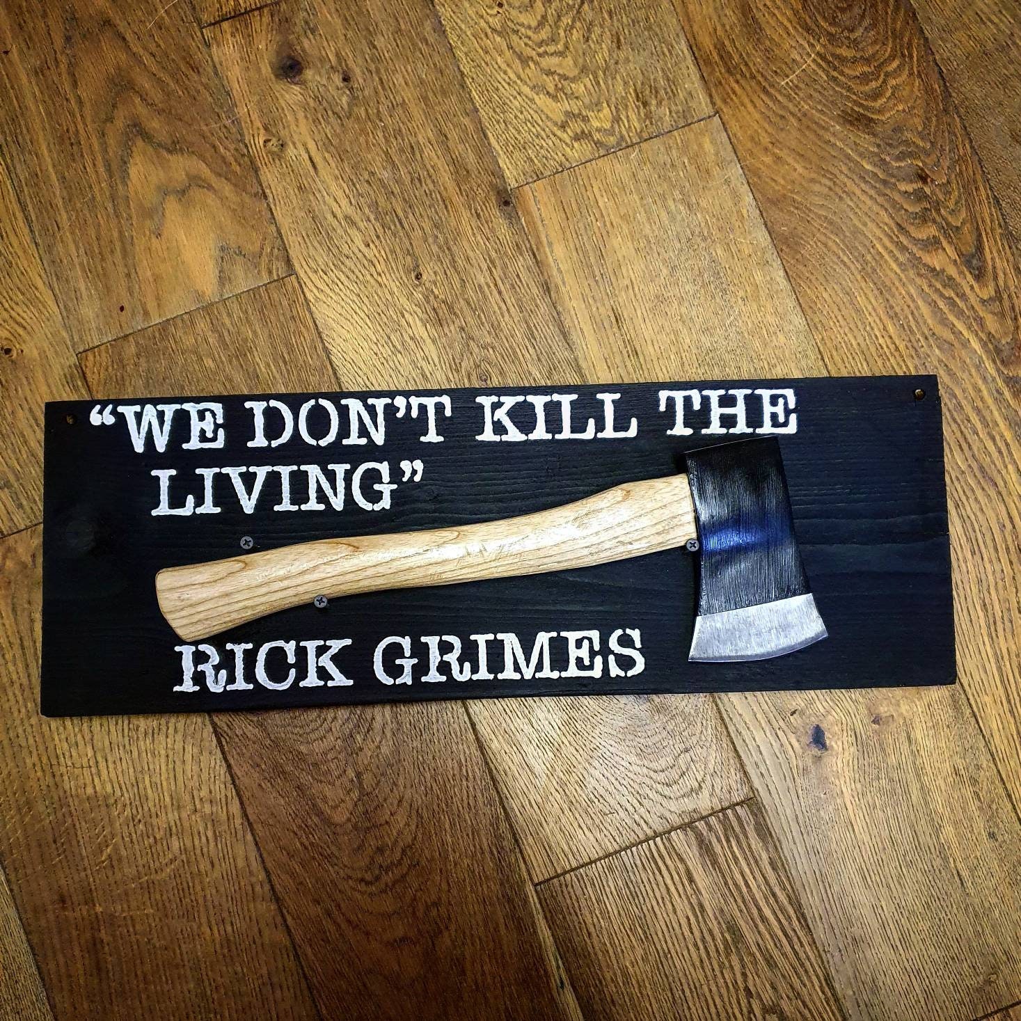 Rick Grimes Hatchet Mountlucille Bat Replica Prop the | Etsy