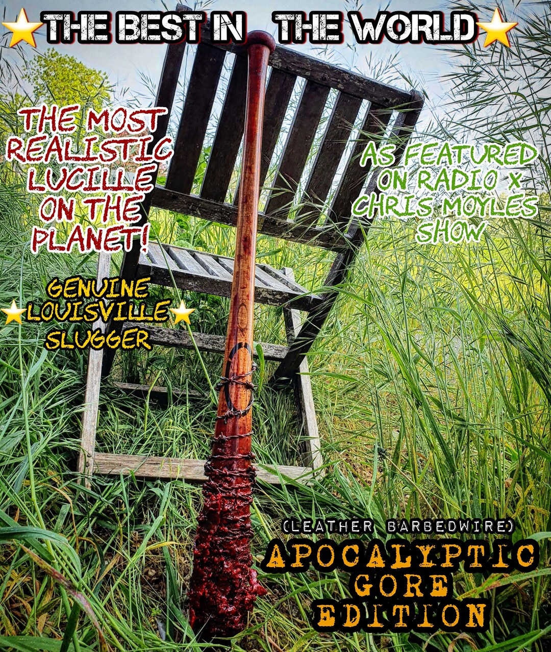 Lucille Bat Replica Prop, the Walking Dead, Negan, Genuine Louisville ...