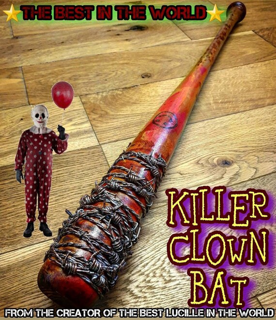 Killer Clown Bat Lucille Bat Replica Prop the Walking Dead - Etsy