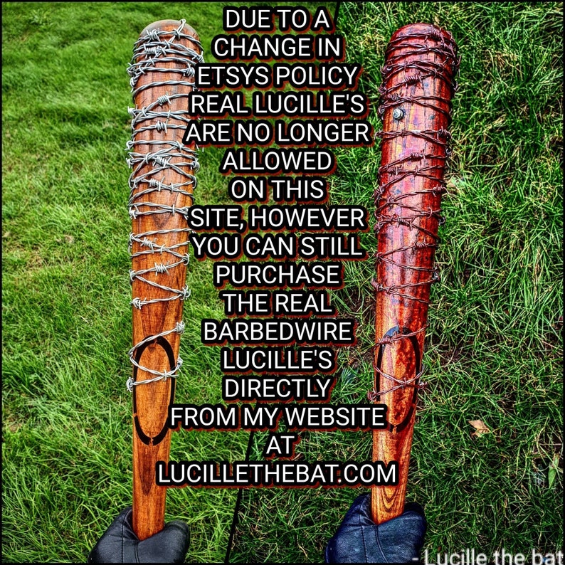 Rick Grimes Hatchetlucille Bat Replica Prop the Walking Dead | Etsy