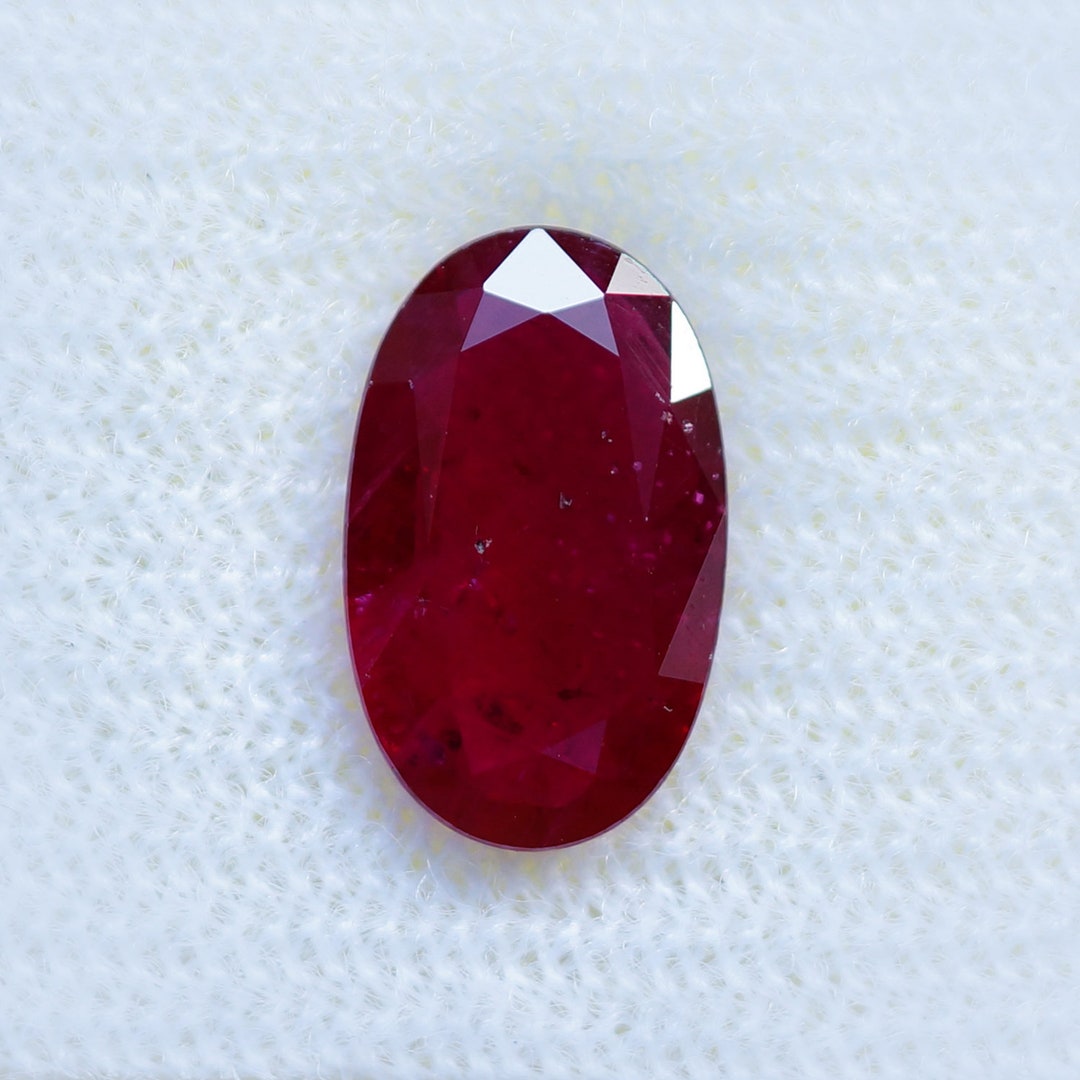 11.5x7.1 Red Ruby, Normal Heat Treatment Oval Shape Ruby Loose ...