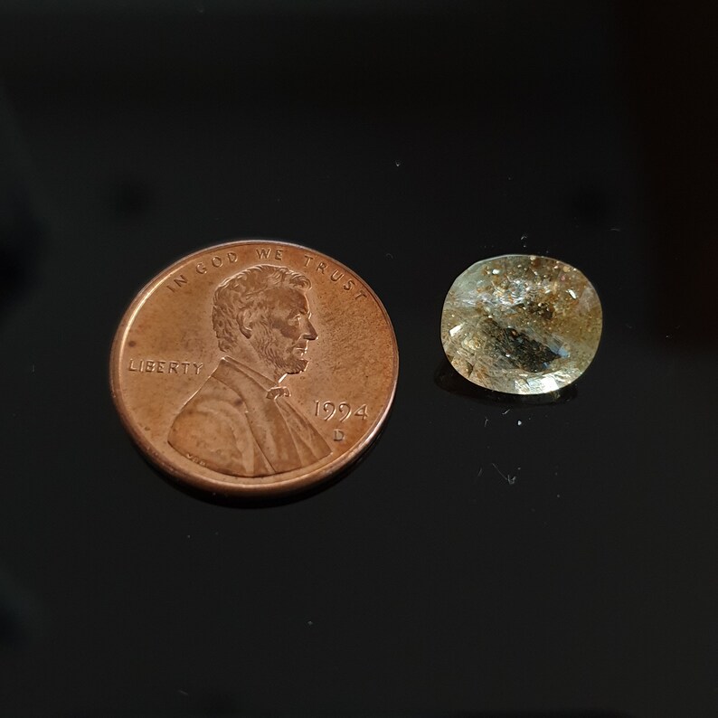 3.54 Carats Feldspar Unique Aventurescence Beige Yellow - Etsy