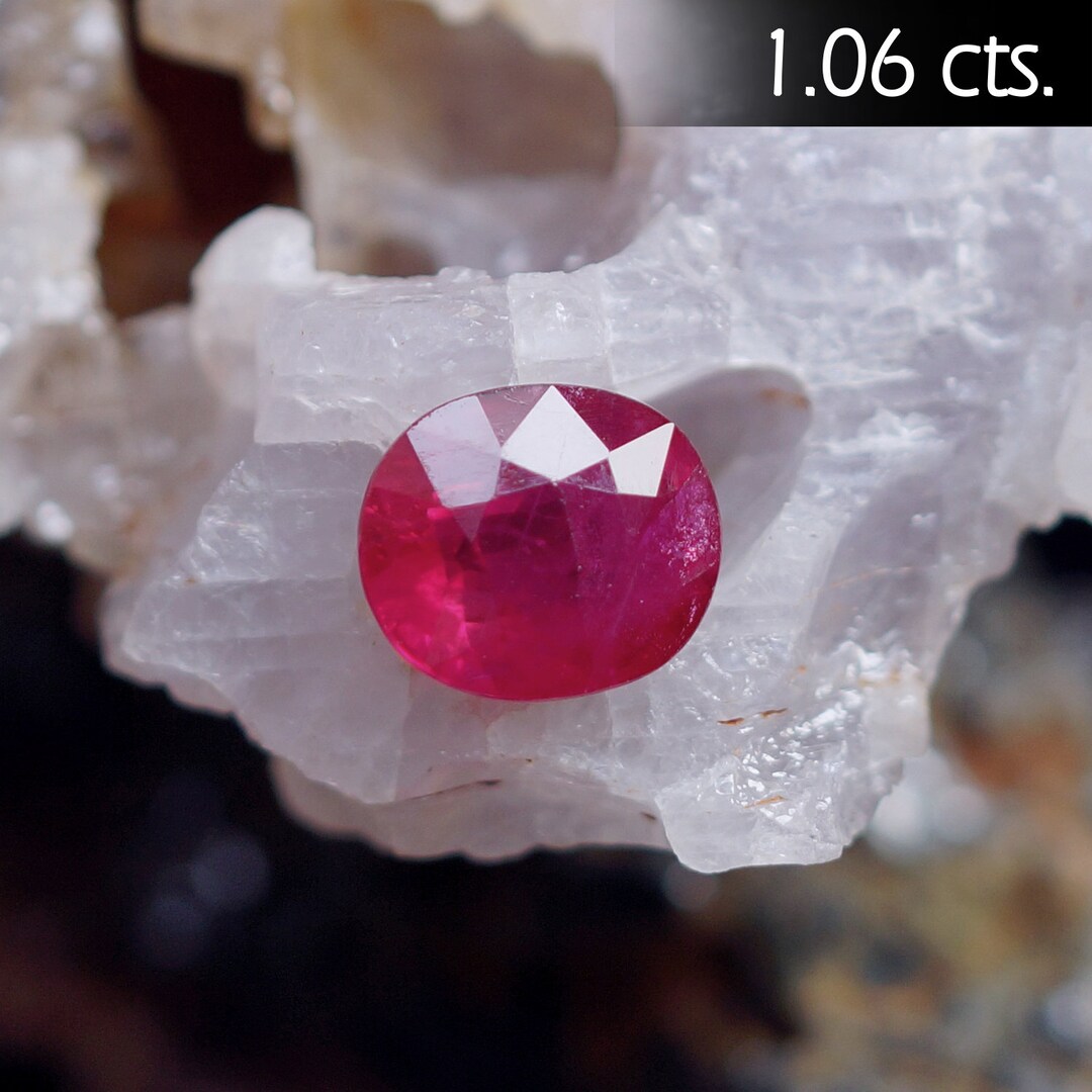 6.3x5.35 Red Ruby, Normal Heat Treatment, July Birthstone, Oval Shape ...