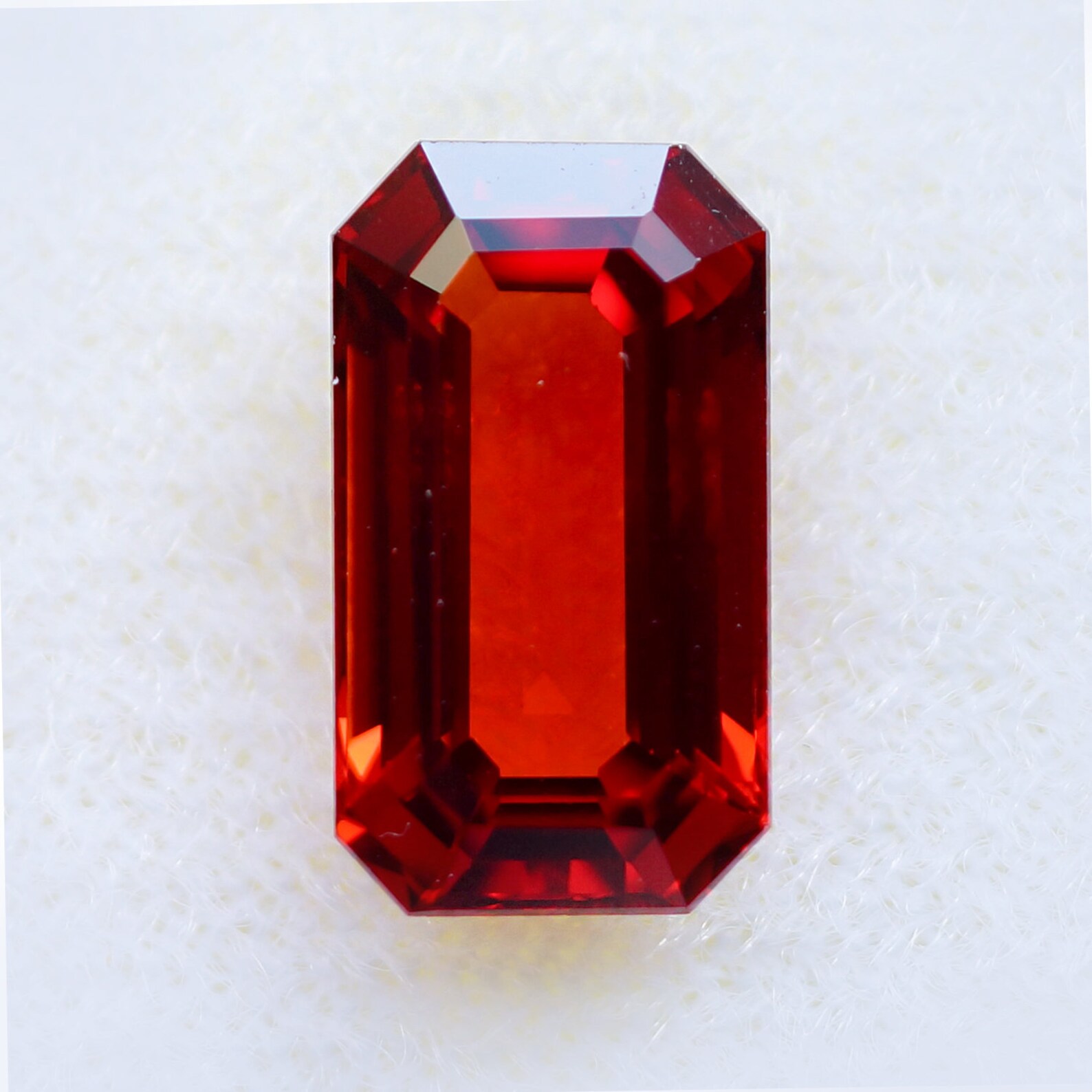 Red Sapphire Beryllium-Treated Octagon Shape Loose Gemstones | Etsy