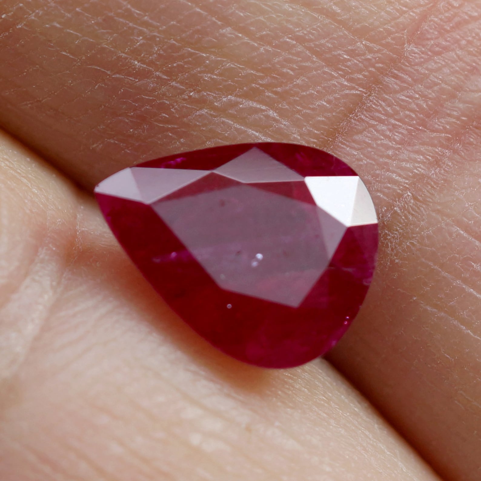 11.1x8.8 Red Ruby Normal Heat Treatment Pear Shape Ruby Loose - Etsy