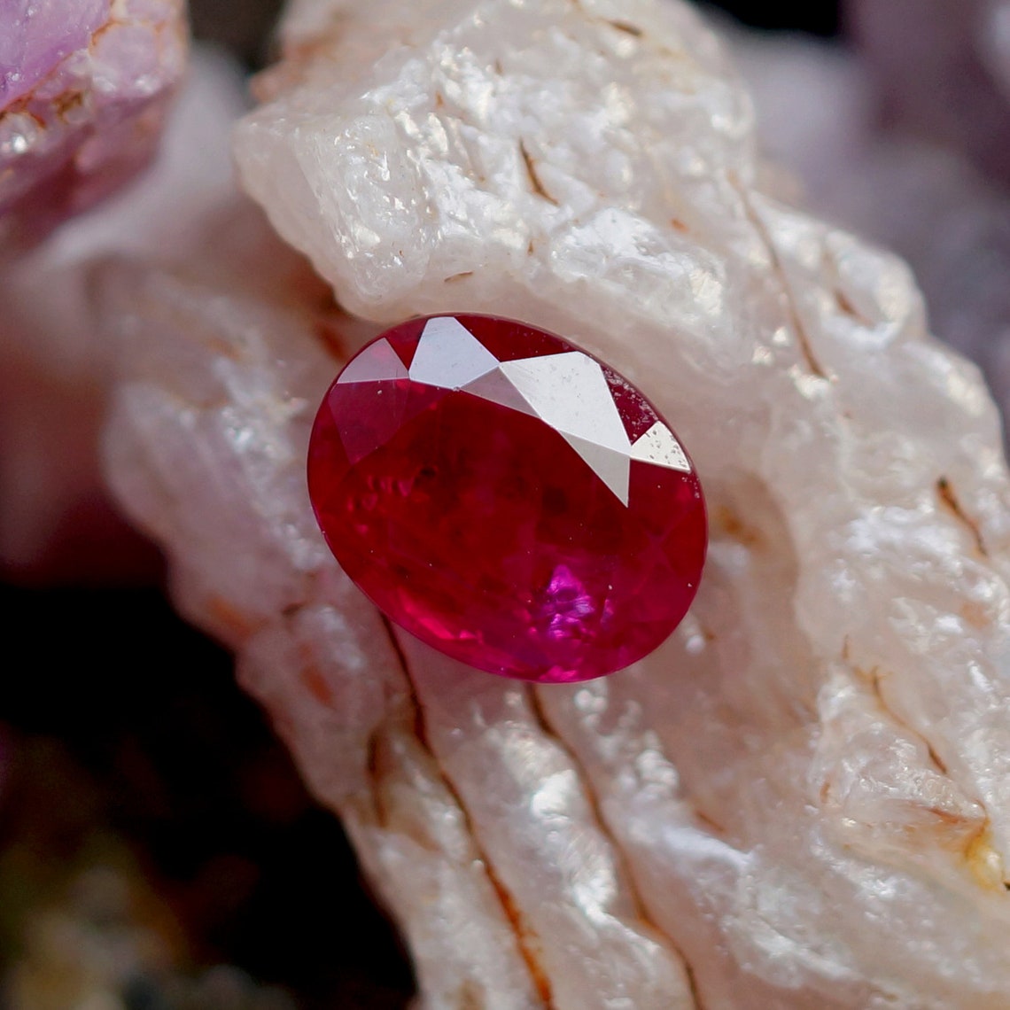 7.9x6.25 Red Ruby Normal Heat Treatment Oval Shape Ruby Loose - Etsy