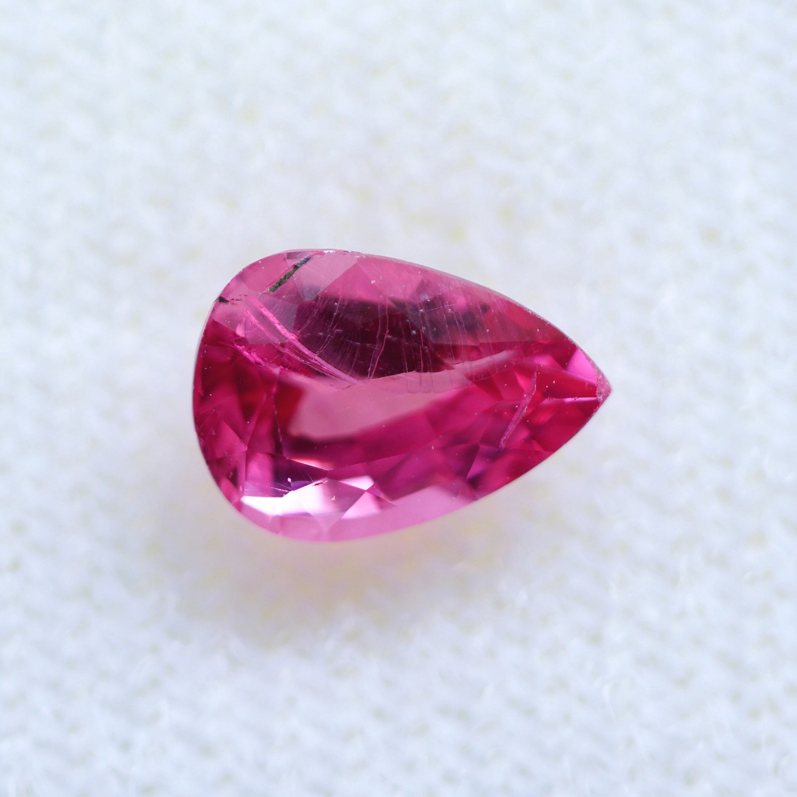 Espinela rosa forma de pera piedra preciosa suelta natural | Etsy