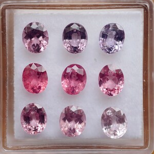 A Box of Small Mixed Color Spinel, Untreated Natural Loose Gemstone , 9 ...