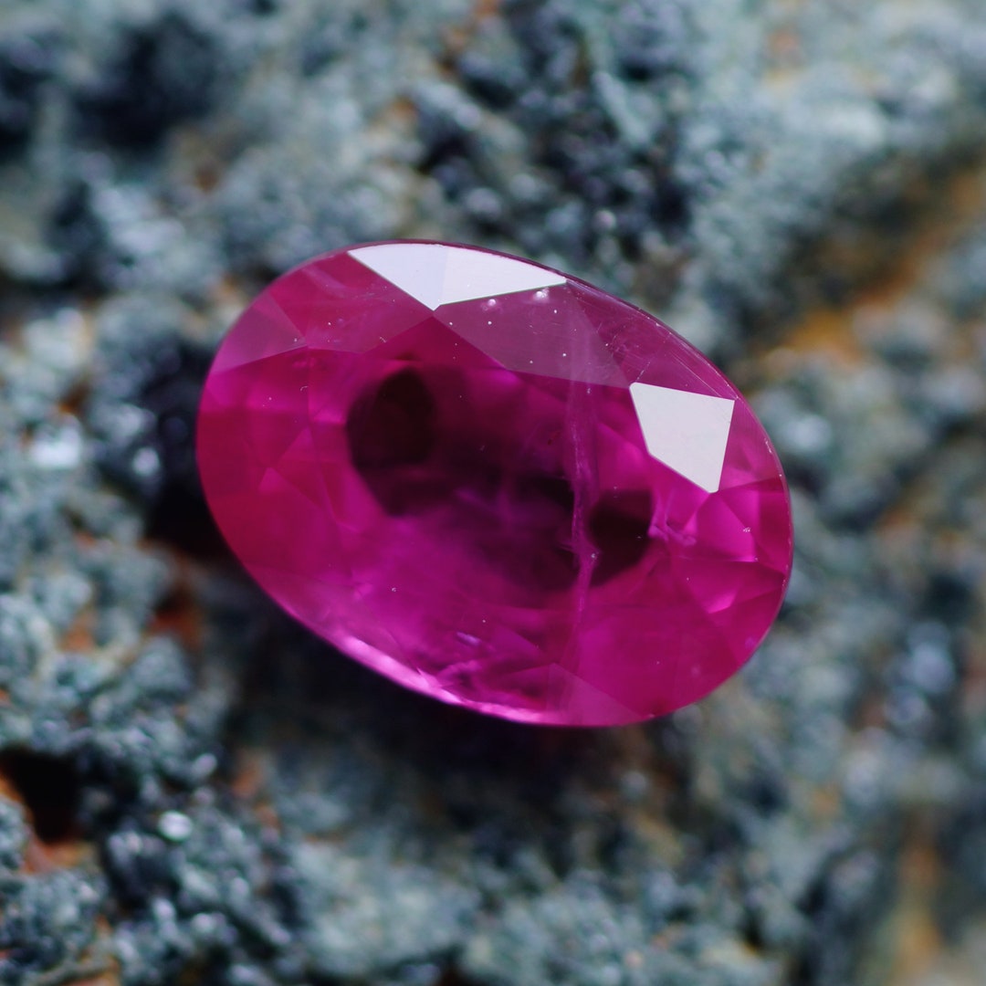 7.3x5.15 Pink Ruby, Normal Heat Treatment, July Birthstone, Oval Cut ...