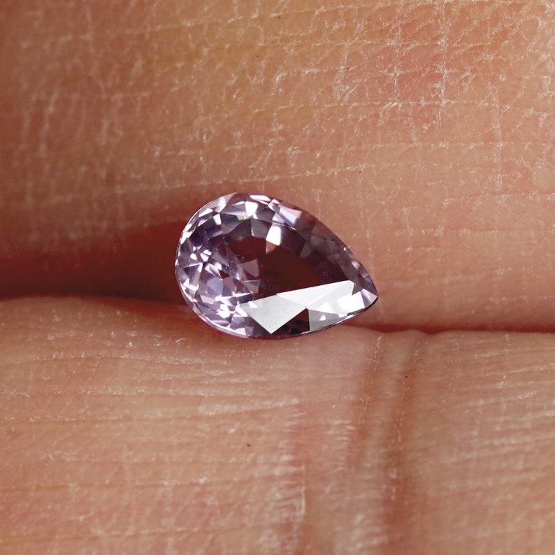 Purple Lavender Spinel, Pear Shape Untreated Natural Loose Gemstone ...