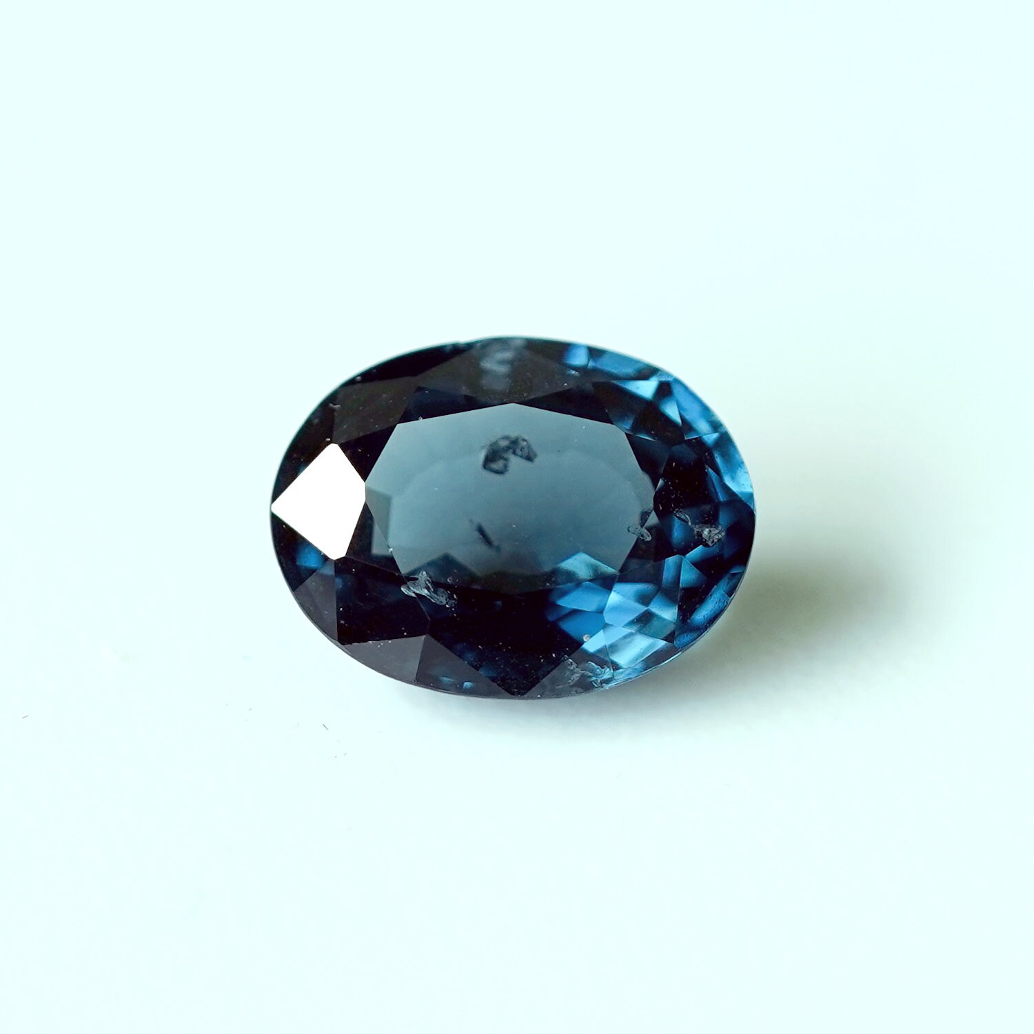 Dark Blue Oval Cut Spinel Untreated Natural Loose Gemstone | Etsy