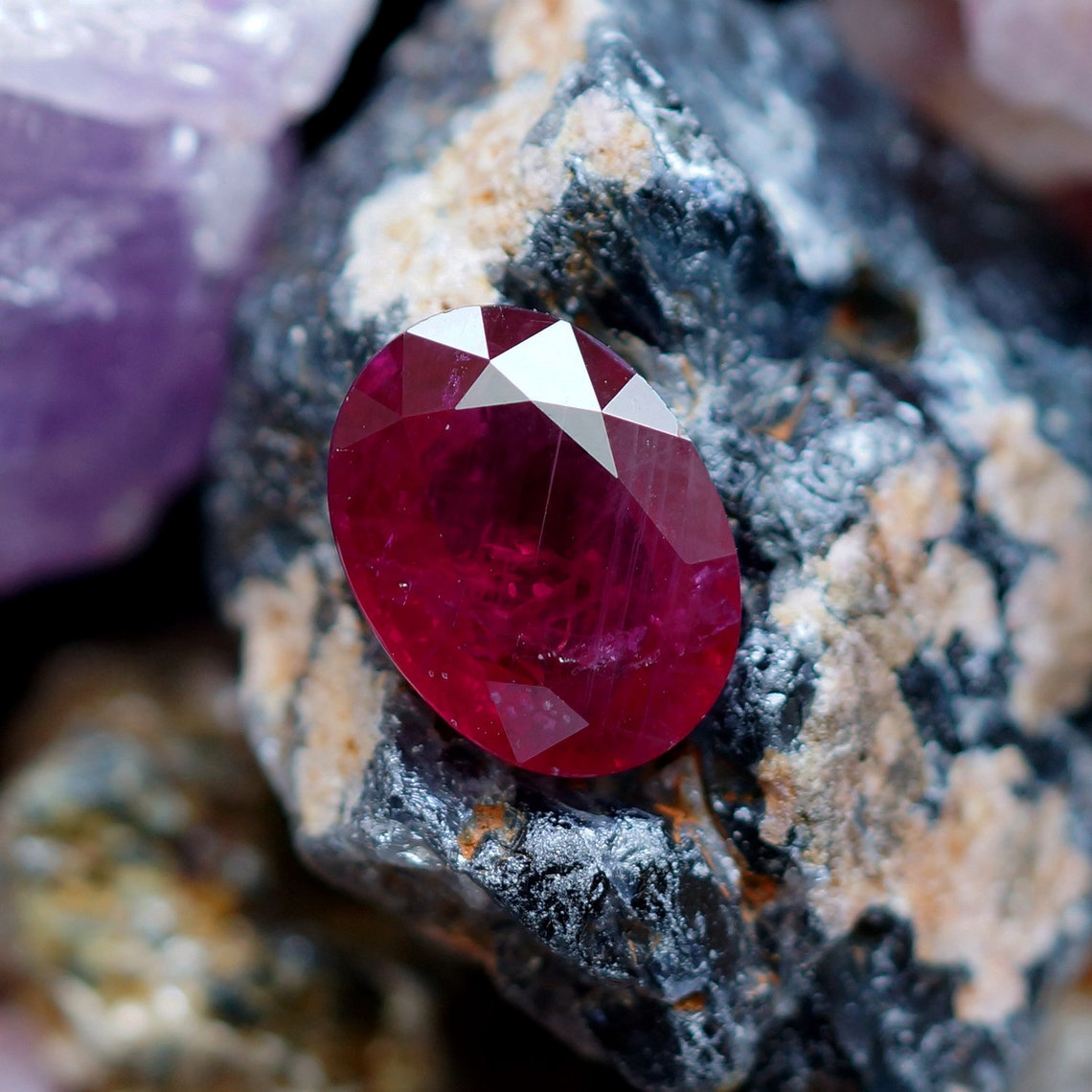 10.95x8.2 Red Ruby Normal Heat Treatment Oval Shape Ruby - Etsy