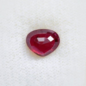 7.75x6.3 Deep Red Ruby, Beryllium Heat Treatment, July Birthstone ...