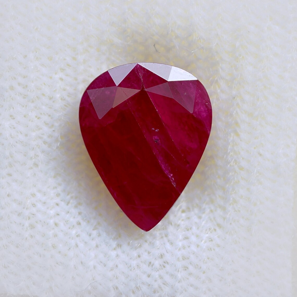 11.1x8.8 Red Ruby Normal Heat Treatment Pear Shape Ruby Loose - Etsy