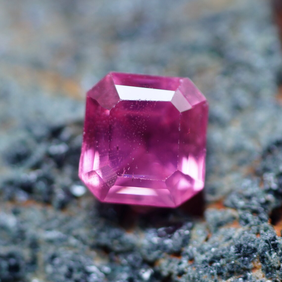 Pink Spinel Octagon Shape Untreated Natural Loose Gemstone | Etsy