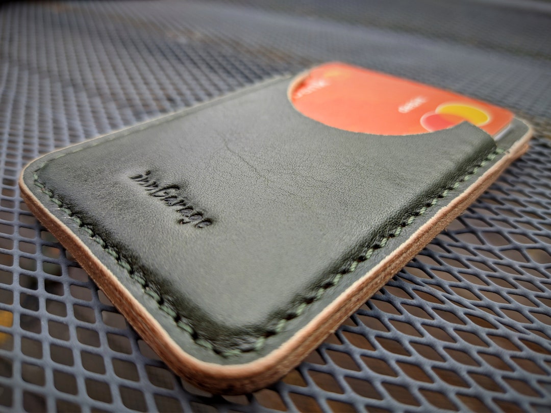 Minimalist Card Sleeve, Leather Card Sleeve, Slim Wallet, Leather Card ...