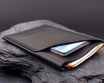 Slim Leather Wallet - Etsy