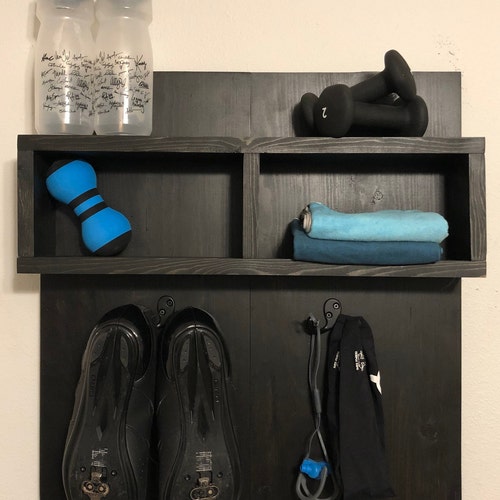 Home Gym Organizer Bike Shelf Fitness Wall Storage Exercise | Etsy