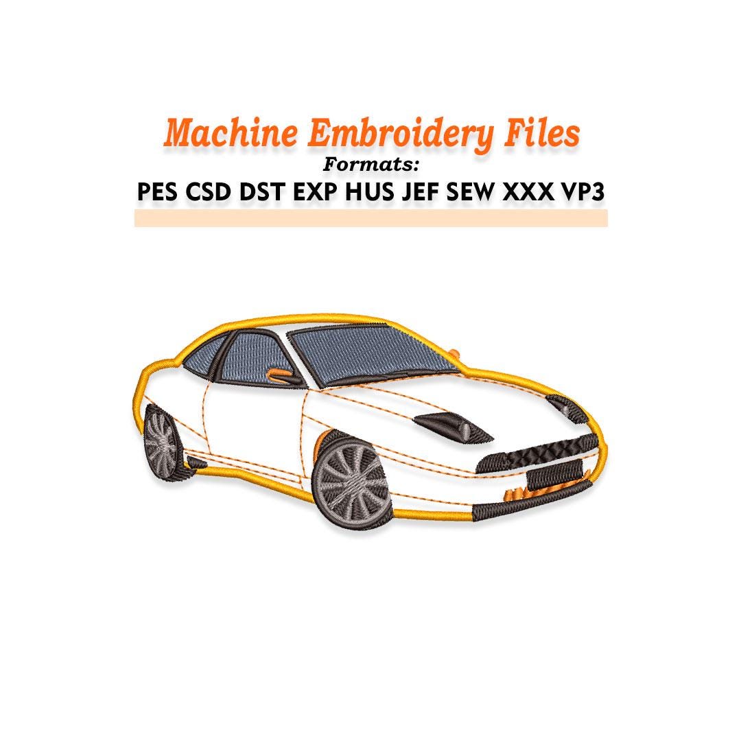Cars Embroidery Design Files. Sizes 3", 4", 5", 6", 7", 8", 9", 10 ...