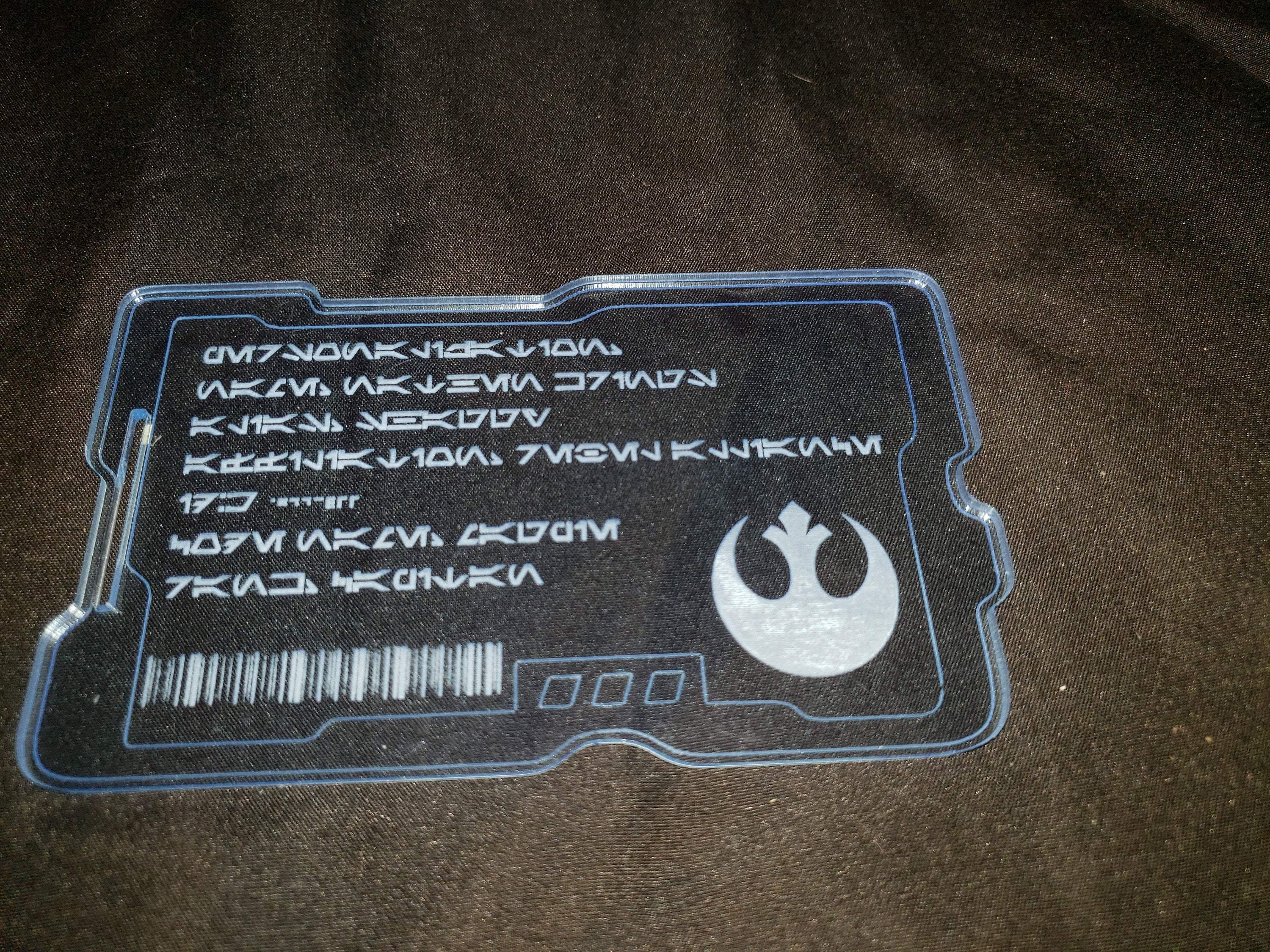 Star Wars Custom ID Card Galaxy's Edge Cosplay Prop - Etsy Singapore